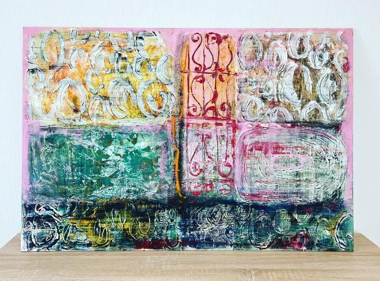 Serial Texting Painting by George Turkia | Saatchi Art