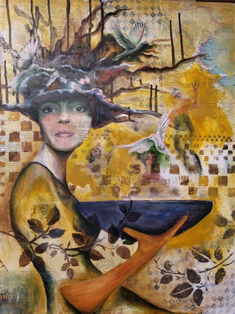 Autumn Bowl Painting by Gail A Mcfarland | Saatchi Art