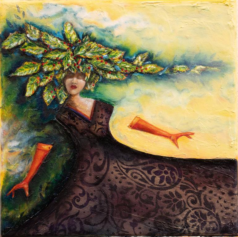 Hosta Painting by Gail A Mcfarland | Saatchi Art