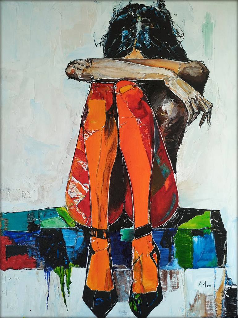 On the Threshold Painting by Alexander Aksyonov | Saatchi Art