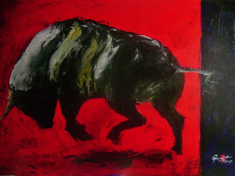 Bull Painting by Ignacio Garat | Saatchi Art
