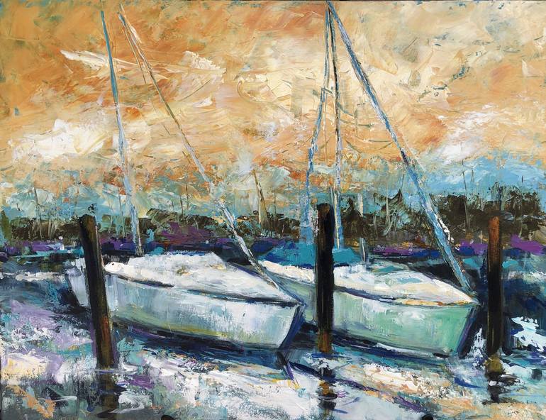 Safety Harbor Painting by Filomena Booth | Saatchi Art