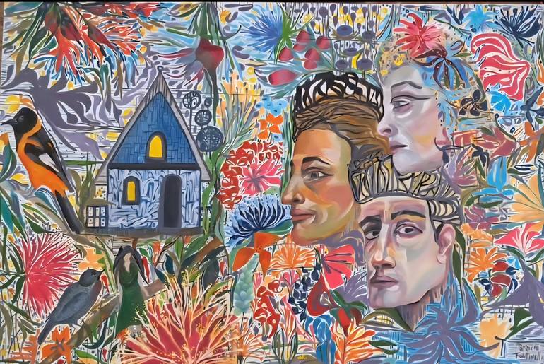 O Reino Do Corrupião Painting by Patrícia Fontinelli | Saatchi Art ...