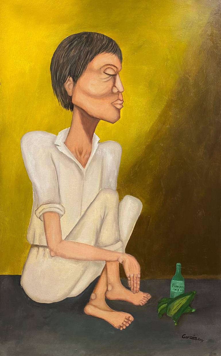 Pensamiento Painting by Jorge Garzon Pintado | Saatchi Art