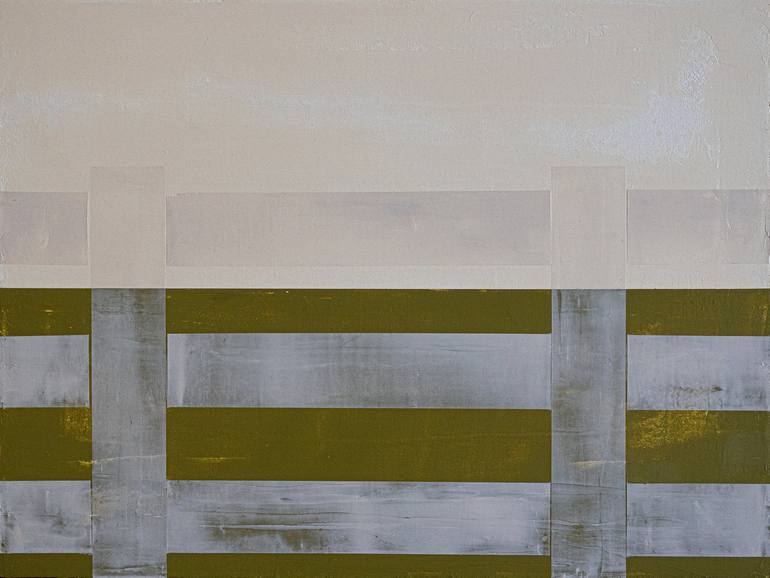 untiled [sand & green] Painting by Michele Simonetti | Saatchi Art