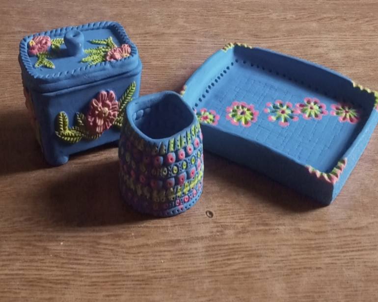 Ancient Sindh Clay Pottery Sculpture by Hasnain Memon | Saatchi Art