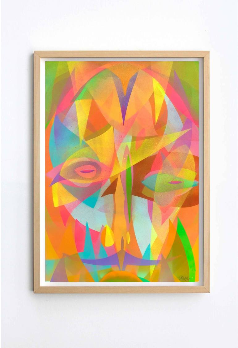BIRUTA II / Mascarasmasks Painting by Rodrigo Lisboa | Saatchi Art