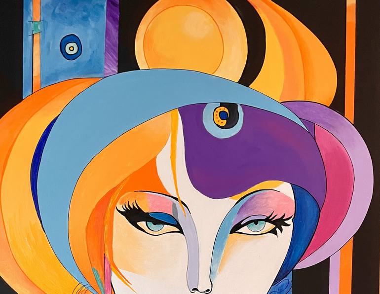 Art Deco Fusion Painting by Percy Rivera | Saatchi Art