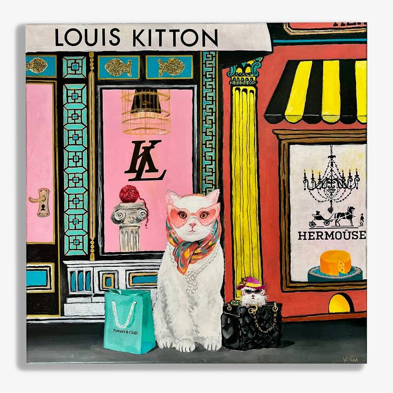 Couture Cat And Mouse Mixed Media by Kristin Voss | Saatchi Art