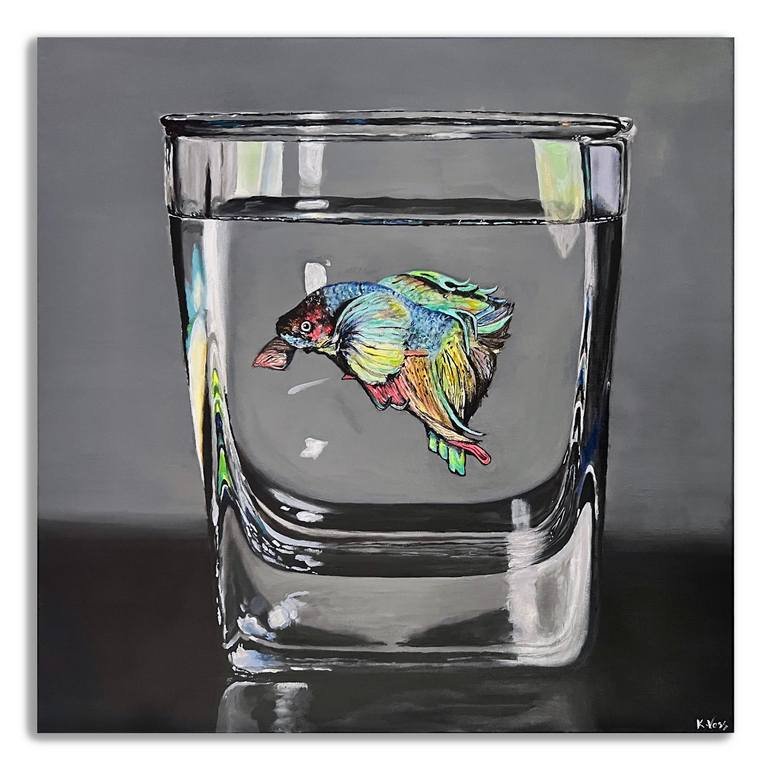 Trapped Painting by Kristin Voss | Saatchi Art