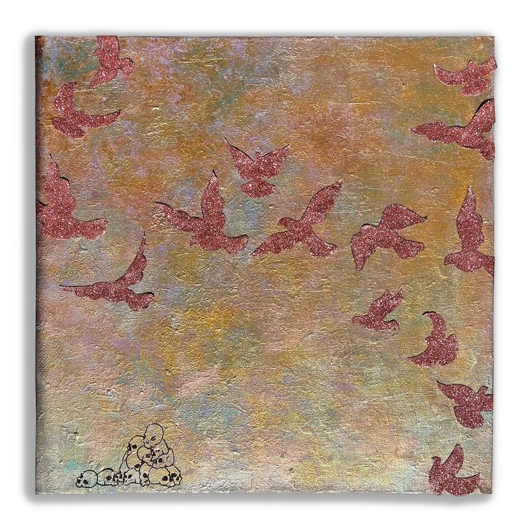 Peacefully Dying Painting by Kristin Voss | Saatchi Art