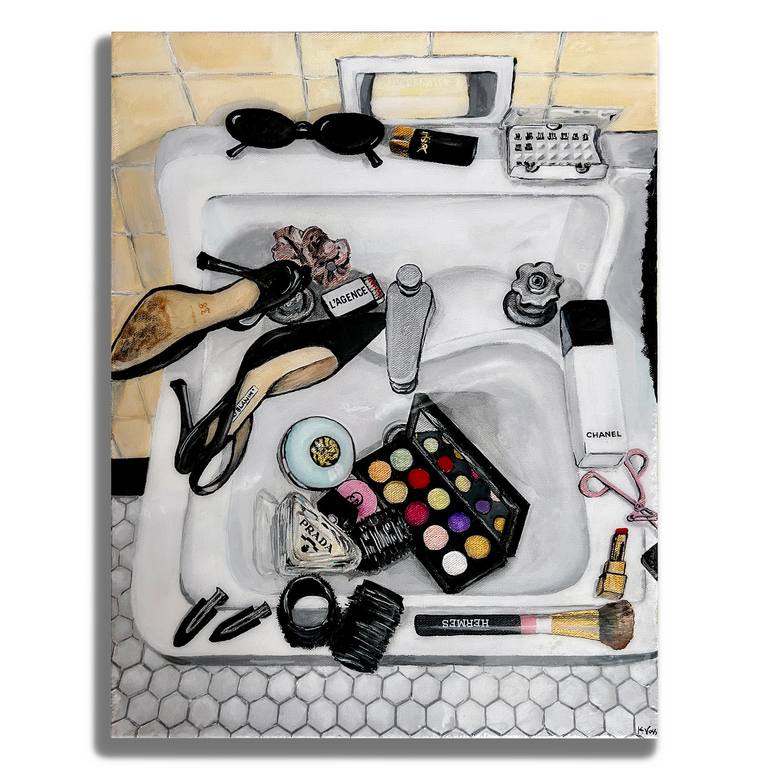 The Bathroom Sink Painting by Kristin Voss | Saatchi Art