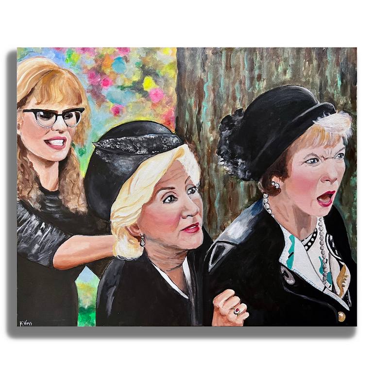 The Funeral: I Slapped Ouiser Boudreaux Painting by Kristin Voss ...