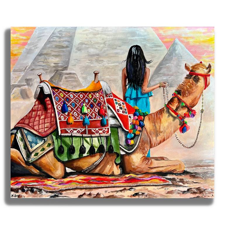 The Pyramids Painting by Kristin Voss | Saatchi Art