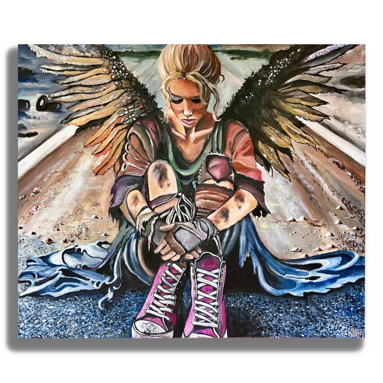 Fell But Didn't Break Painting by Kristin Voss | Saatchi Art