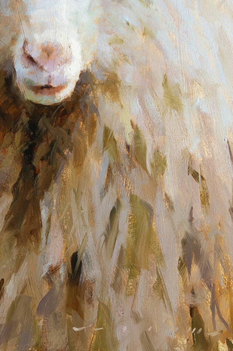 Ewe In Stillness Painting by Rostyslav Malysh | Saatchi Art