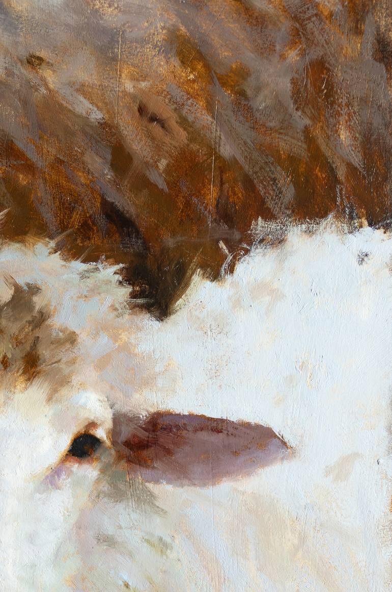 Ewe In Stillness Painting by Rostyslav Malysh | Saatchi Art