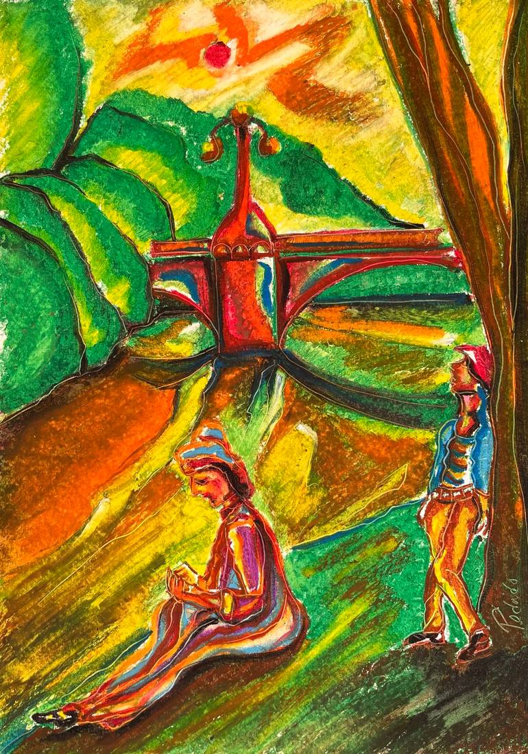 Una Tarde Drawing by Alejandro Pedrido | Saatchi Art