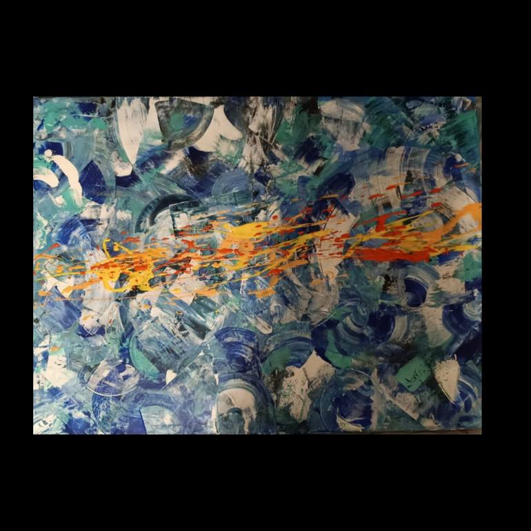 Deep Blue Painting by Maria Docile | Saatchi Art