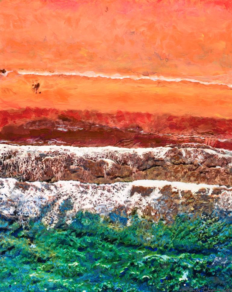 Happiness Comes in Waves Painting by Jacqueline Robert-Choptuik ...