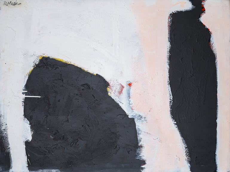 Two Black Forms Painting by Ron Meeks | Saatchi Art
