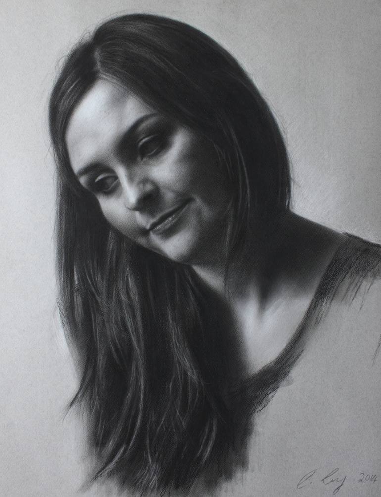 Marianne Drawing by Catherine Creaney | Saatchi Art
