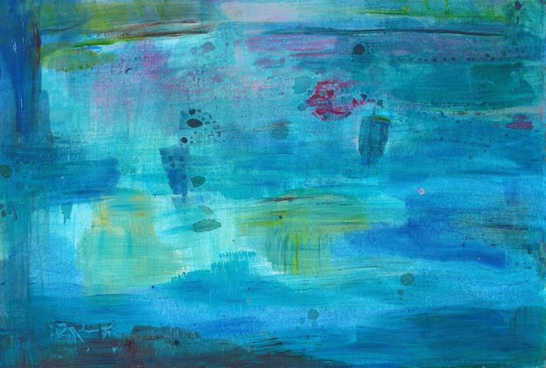 Monets Sea roses in deconstruction Painting by Daniela Elger | Saatchi Art