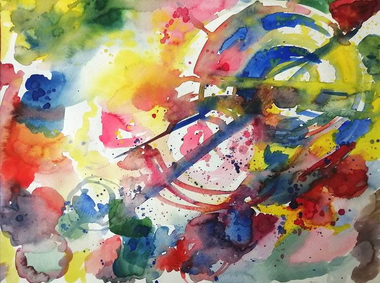 Saturday Night Music Painting by Daniela Elger | Saatchi Art