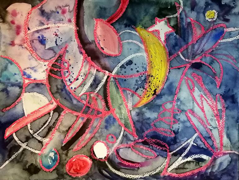 Night in Munich Painting by Daniela Elger | Saatchi Art