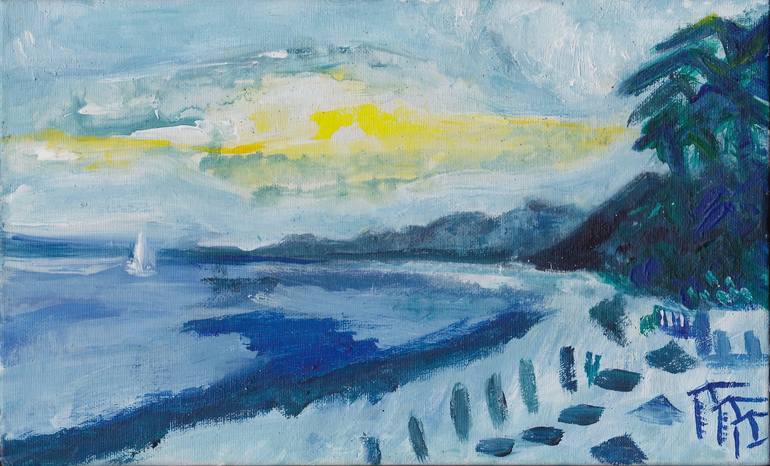 Daydream in Varigotti Painting by Daniela Elger | Saatchi Art