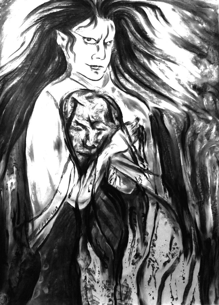 JAPANESE MEDEA Drawing by CHRIS TAVOUXOGLOY | Saatchi Art