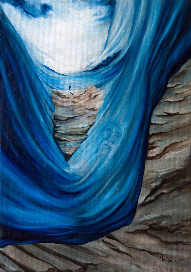 La sacra Sindone Painting by Giuseppe Alberto Regoli | Saatchi Art