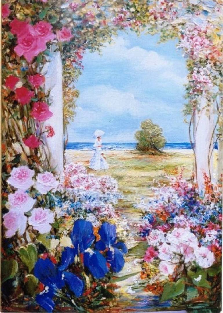 Garden Painting by Tatianna Milash | Saatchi Art