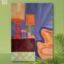 The orange chair Painting by Simone Mcdonald | Saatchi Art