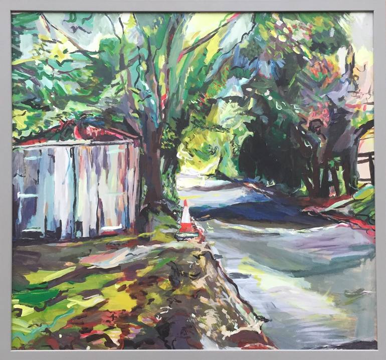 In The Dip Nr The Purlieu Painting by Kate Buttimer | Saatchi Art