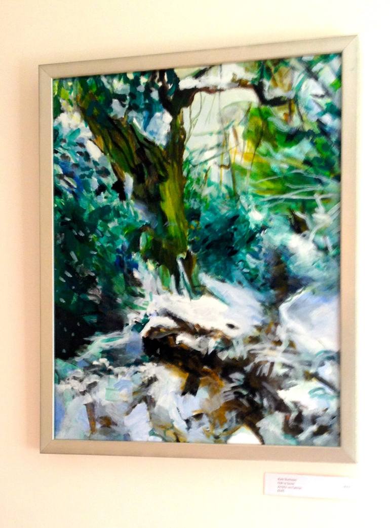 Oak in the Snow Painting by Kate Buttimer | Saatchi Art