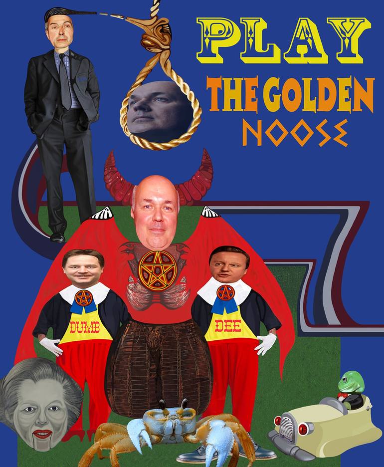 PLAY THE GOLDEN NOOSE OF SHAME Mixed Media by John N Clarke | Saatchi Art