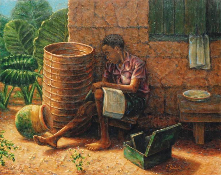 Relaxing Painting by Louis Duval | Saatchi Art