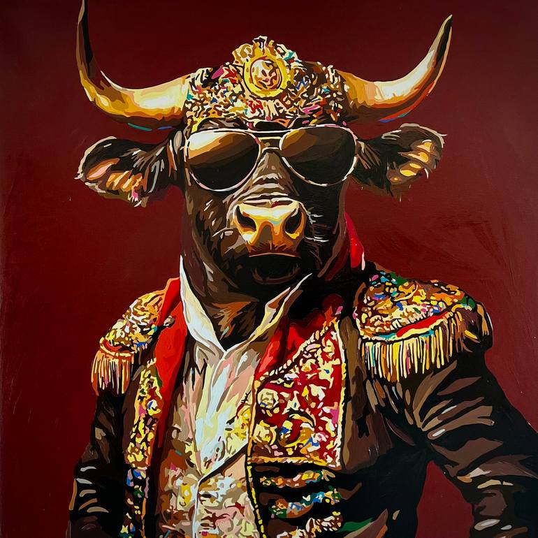 El Toro: Beyond the Arena Painting by Nana Artamonova | Saatchi Art