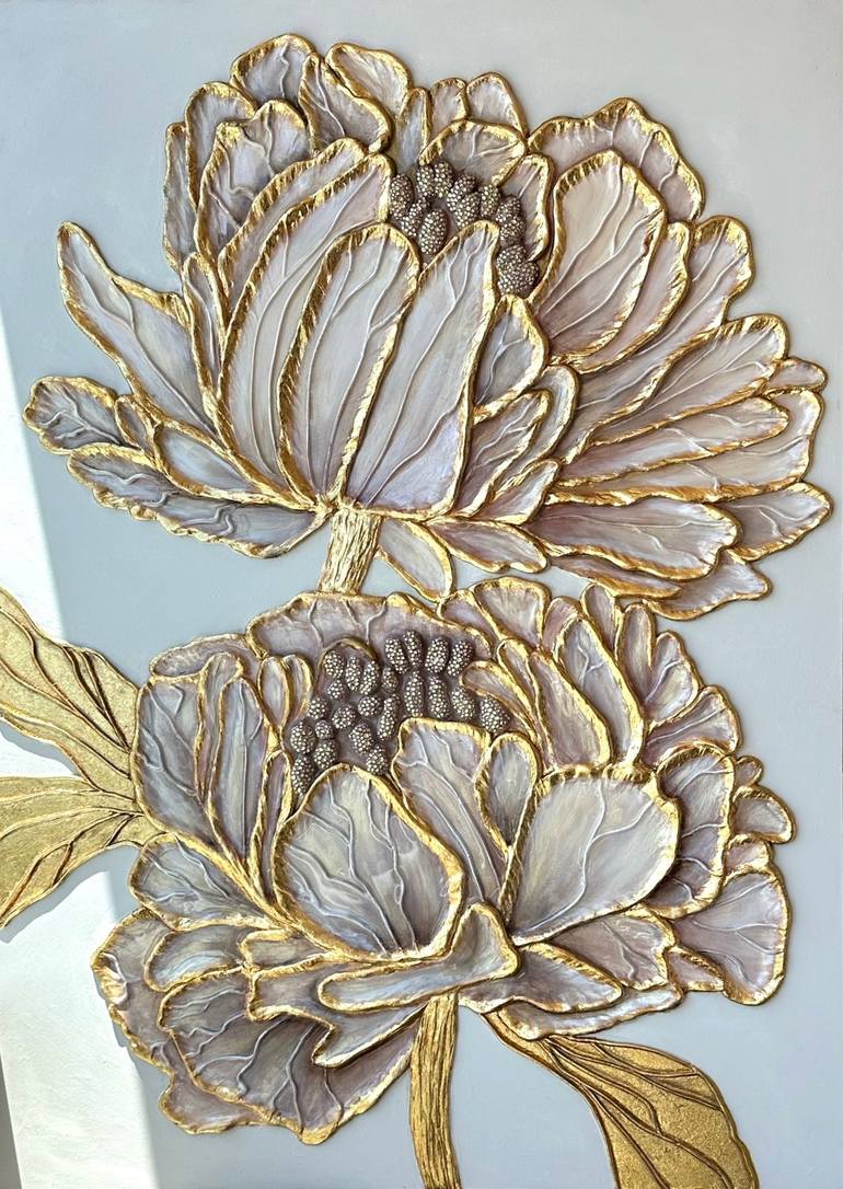 The Golden Spark of Nature Painting by Inna Levchenko | Saatchi Art