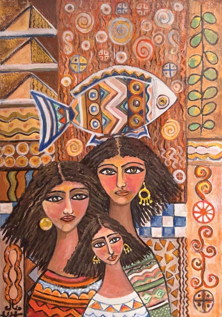 The Fish Painting by Manal Mahdy | Saatchi Art Australia