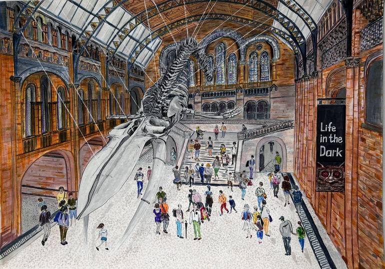 Natural History Museum. London series of drawings Drawing by Elena ...