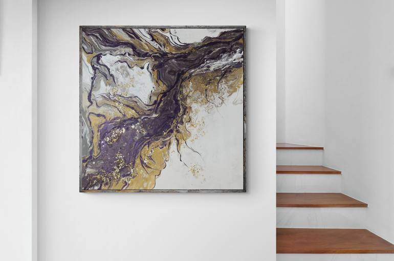 Amethyst Painting by Andrea Elek | Saatchi Art
