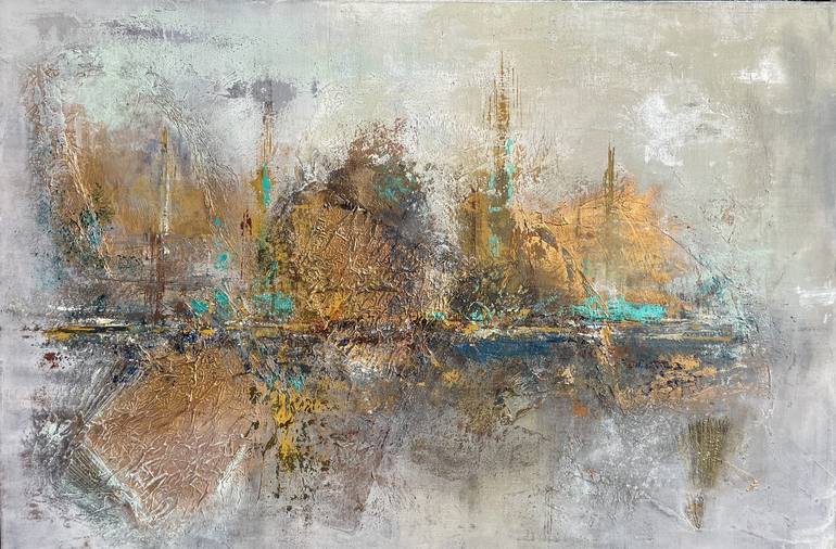 Metropolitan Harmony Painting by Andrea Elek | Saatchi Art
