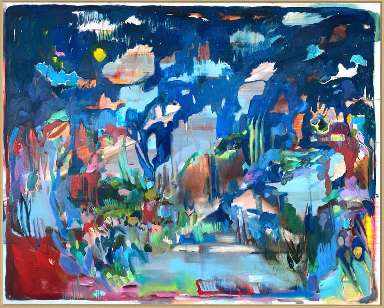 That Time I Got Pulled Over in Marfa Painting by Jess Tedder | Saatchi Art