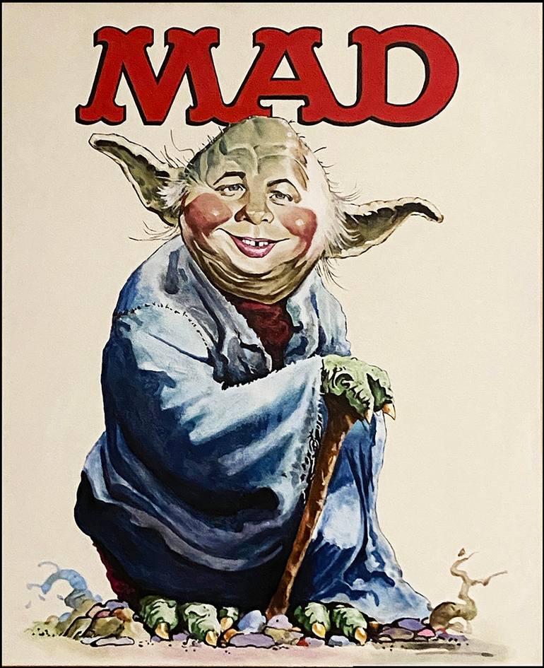 Mad Magazine - Star Wars Yoda Painting by Matthew Haghighi | Saatchi Art