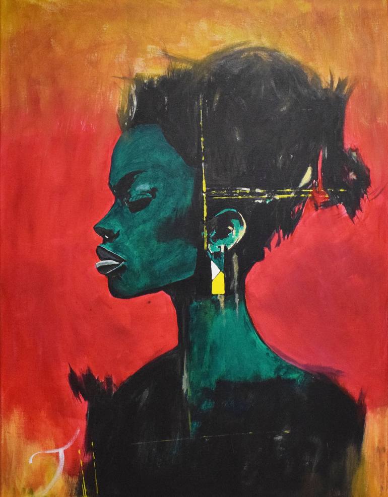 Imani Painting by Tibor Ori | Saatchi Art
