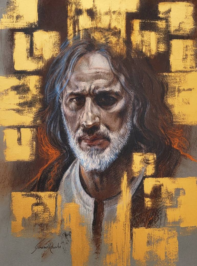 YESHUA Drawing by Gérard Rombi | Saatchi Art