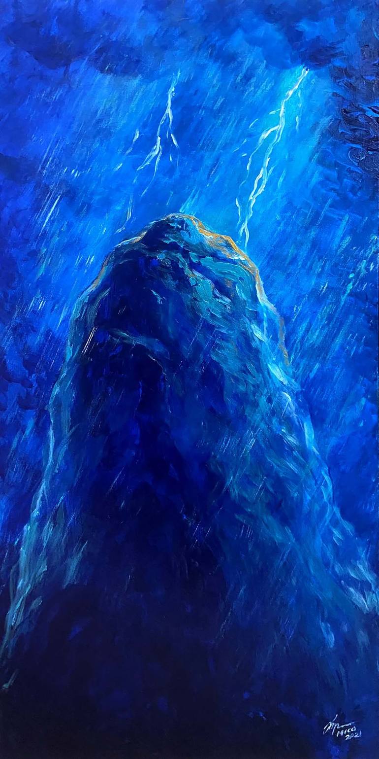 Immovable Rock Painting by Mico Prasetya | Saatchi Art