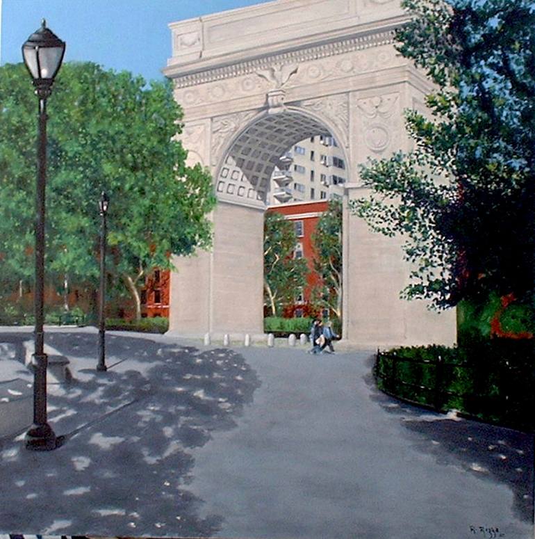 THE ARCH Washington Square Park Painting by Roberto Rizzo | Saatchi Art